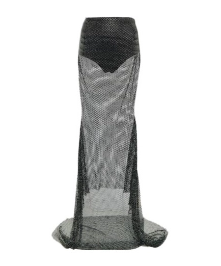 Giuseppe Di Morabito Mesh Maxi Skirt - Gray