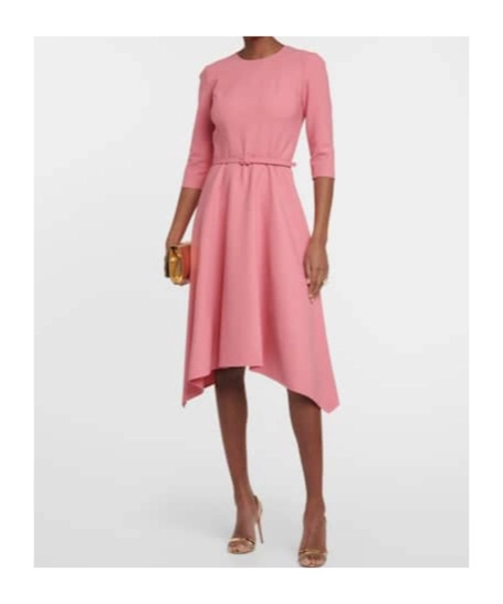 Oscar De La Renta Wool-blend Midi Dress
