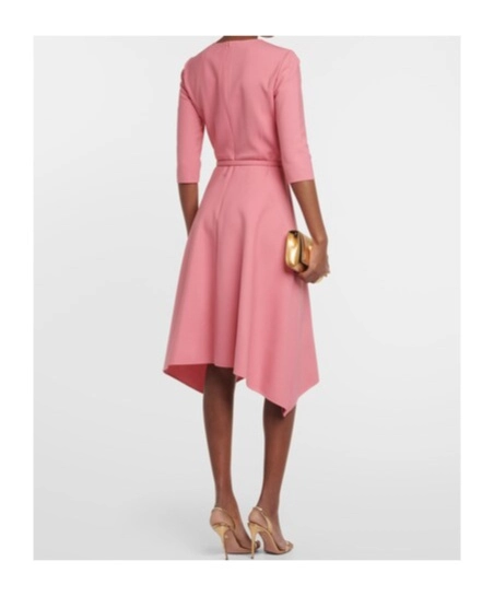 Oscar De La Renta Wool-blend Midi Dress