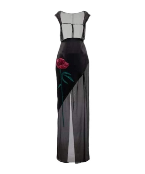 PETER DO Embroidered Silk Dress