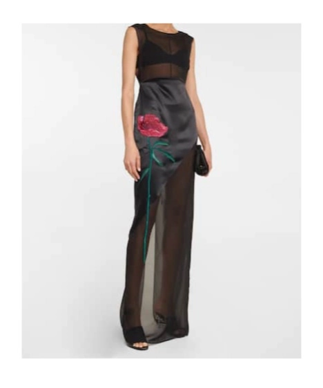 PETER DO Embroidered Silk Dress