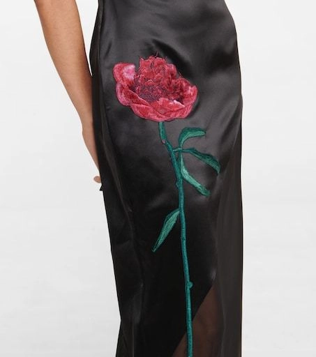 PETER DO Embroidered Silk Dress