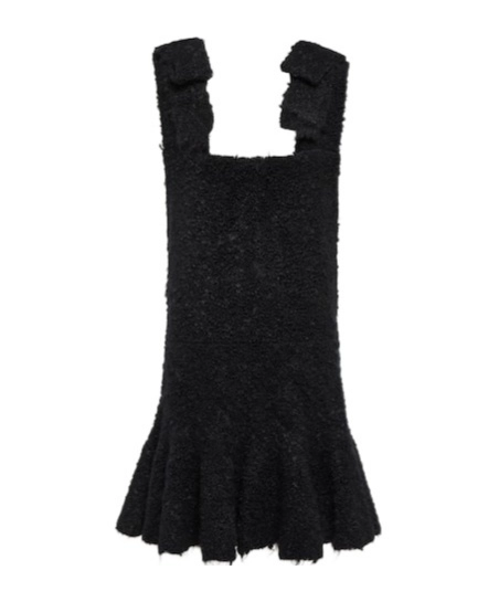 JIL SANDER Mohair-blend Bouclé Minidress - Black
