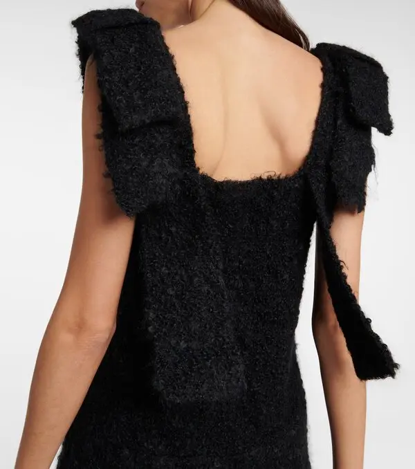 JIL SANDER Mohair Blend Bouclé Mini Dress