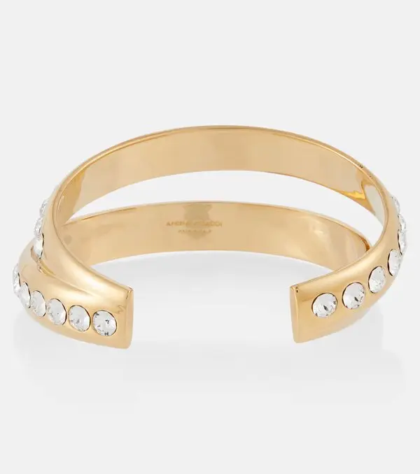 Amina Muaddi Jahleel Crystal-embellished Bangle