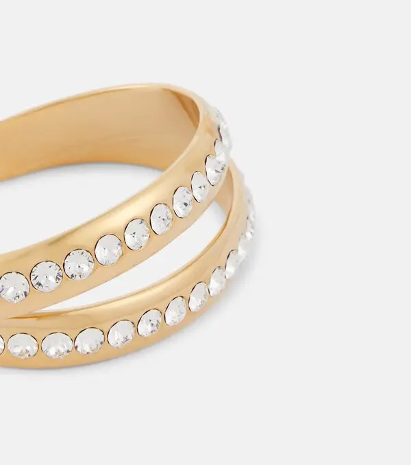 Amina Muaddi Jahleel Crystal-embellished Bangle