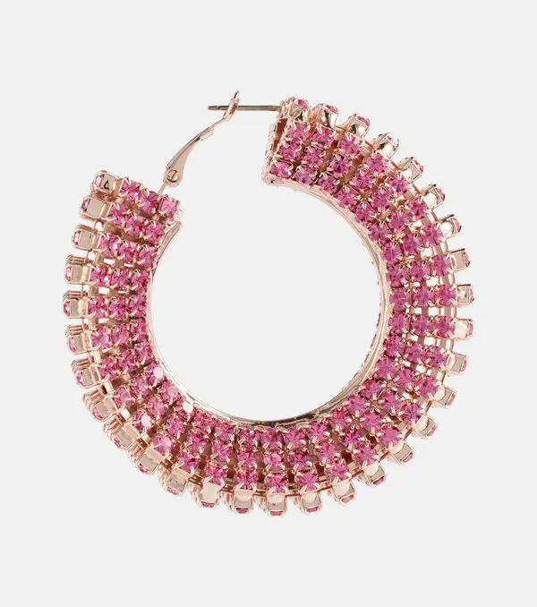 Magda Butrym Crystal-embellished Hoop Earrings