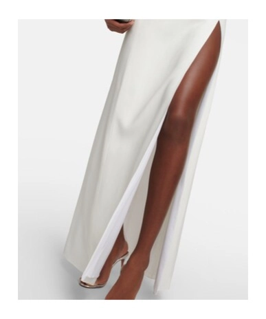 Giambattista Valli Asymmetric Tulle-trimmed Gown