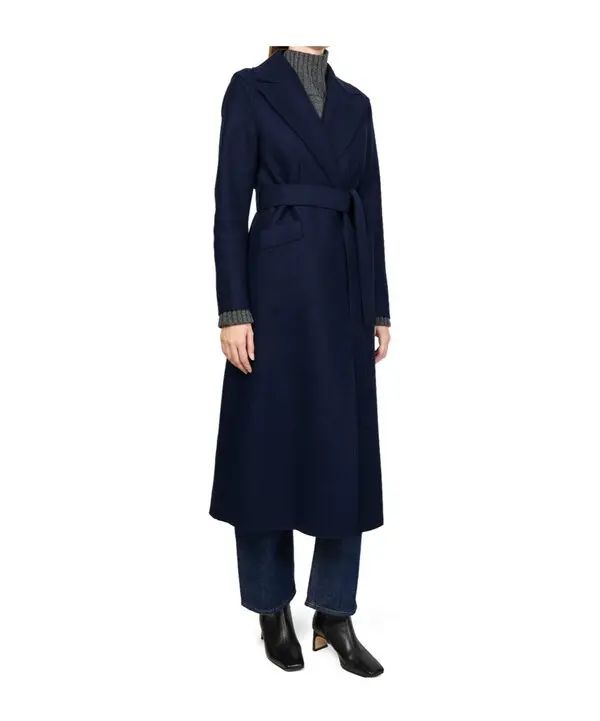 Harris Wharf London Pressed Wool Maxi Coat
