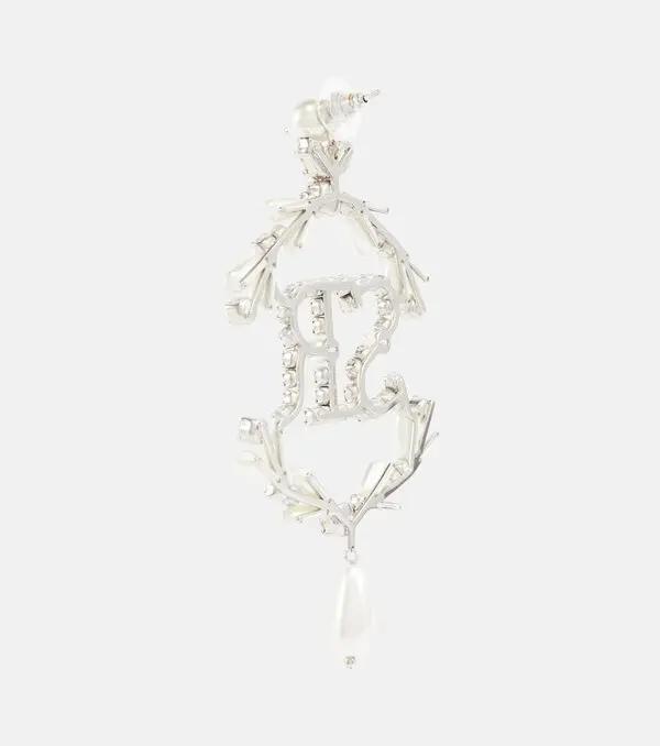 Simone Rocha Crystal-embellished Pearl Earrings