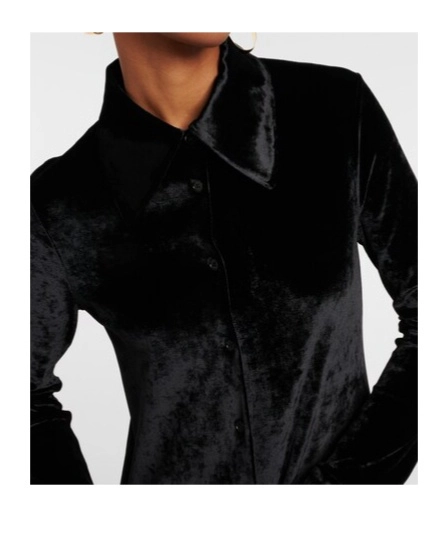 JIL SANDER Velvet Shirt Dress