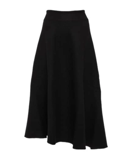 JIL SANDER Virgin Wool Midi Skirt