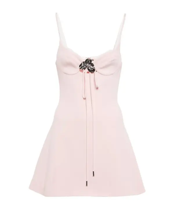 David Koma Embellished Halterneck Mini Dress