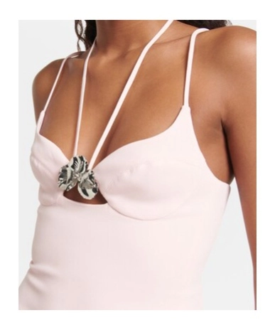 David Koma Embellished Halterneck Mini Dress