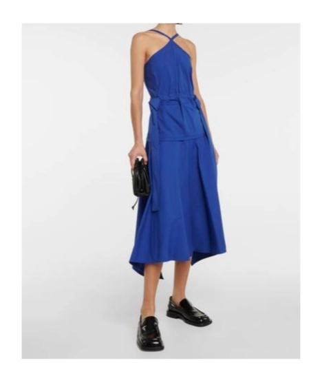 Proenza Schouler Cotton-blend Poplin Halterneck Midi Dress