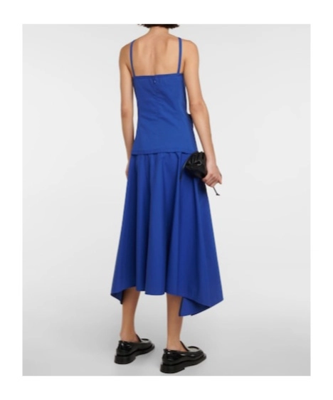 Proenza Schouler Cotton-blend Poplin Halterneck Midi Dress