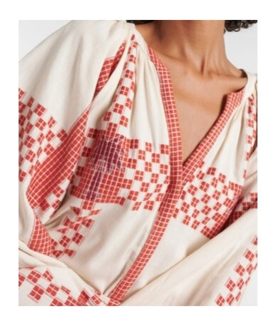 Johanna Ortiz Printed Cotton Midi Dress
