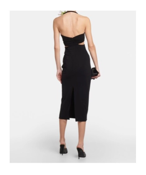Magda Butrym Floral-appliqué Cutout Midi Dress
