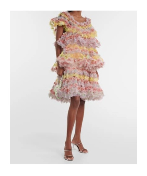 SUSAN FANG Tiered Midi Dress