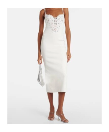 Galvan Sculpted Spiral Midi Dress