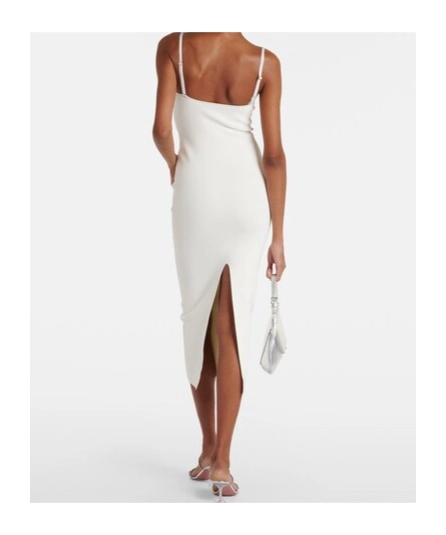 Galvan Sculpted Spiral Midi Dress