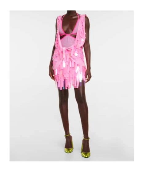 Attico Embellished Minidress