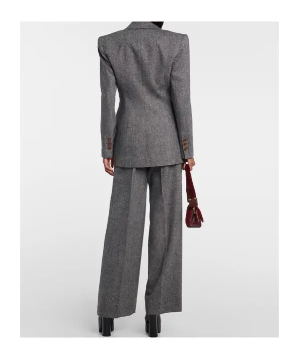 VIVIENNE WESTWOOD Wool-blend Double-breasted Blazer With Notched Lapels