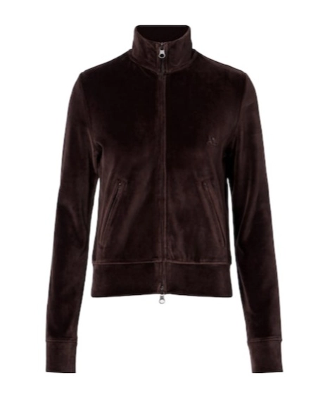 COURREGES Cotton-blend Velvet Track Jacket - Black