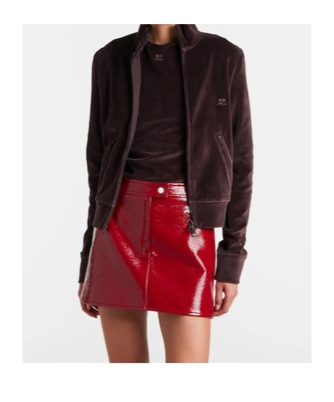 COURREGES Cotton-blend Velvet Track Jacket