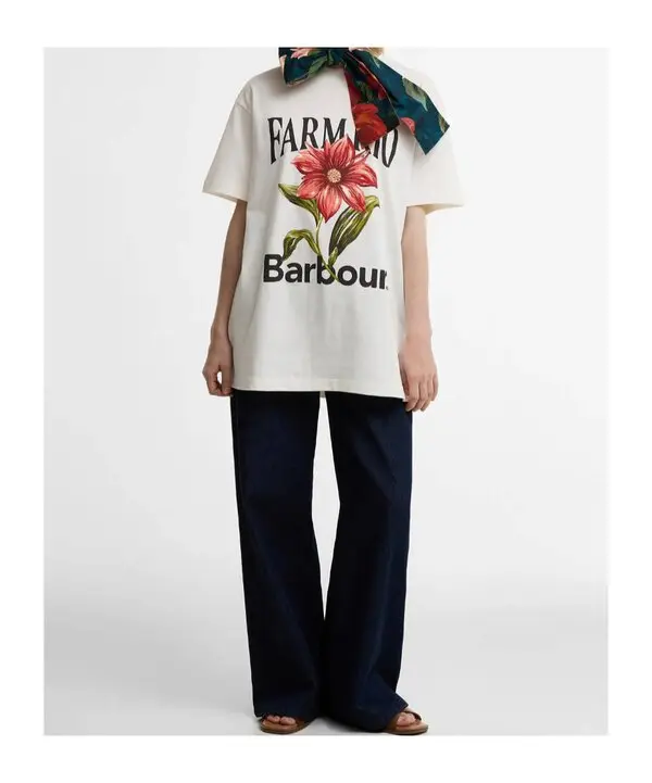 Barbour Farm Rio Wild Flower Oversized Graphic T-shirt