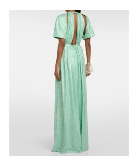 AREA Cutout Crystal-embellished Jersey Gown