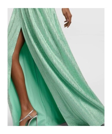 AREA Cutout Crystal-embellished Jersey Gown