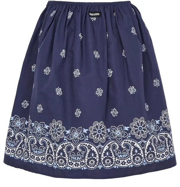 Miu Miu Elastic Waist Skirt