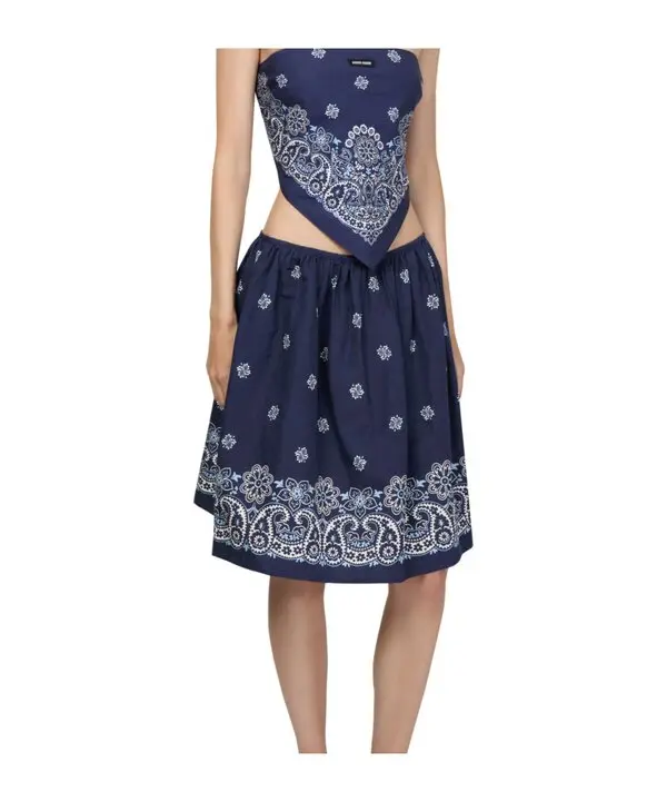 Miu Miu Elastic Waist Skirt