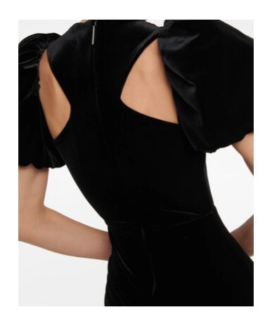 CHRISTOPHER KANE Wrap Velvet Midi Dress