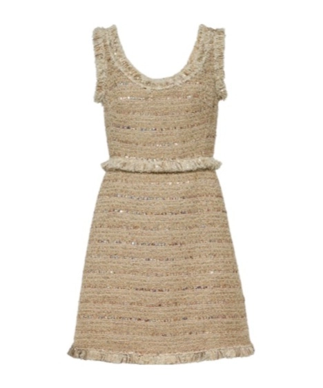 Giambattista Valli Fringed Bouclé Minidress