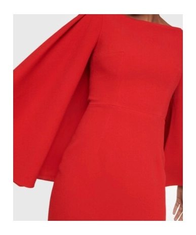 EMILIA WICKSTEAD Niesha Crêpe Midi Dress - Red