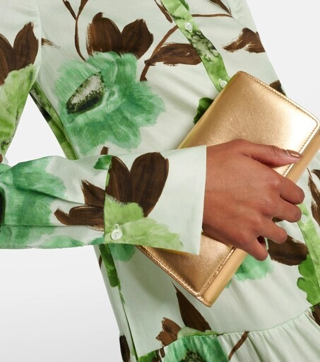 Erdem Floral Cotton Shirt Dress - Green
