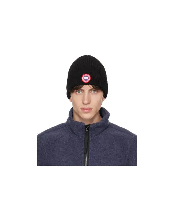 Canada Goose Arctic Disc Wool Hat - Black