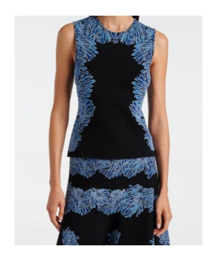 Ulla Johnson Aylin Knitted Jacquard Tank Top - Black