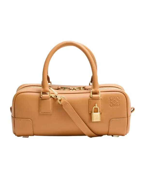Loewe Amazona 23 Cropped Bag In Nappa Calfskin - Brown