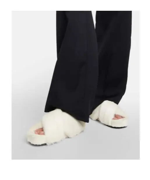 JIL SANDER Shearling Sandals