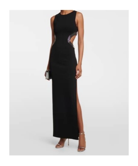 Galvan Mirrored Luna Cutout Maxi Dress