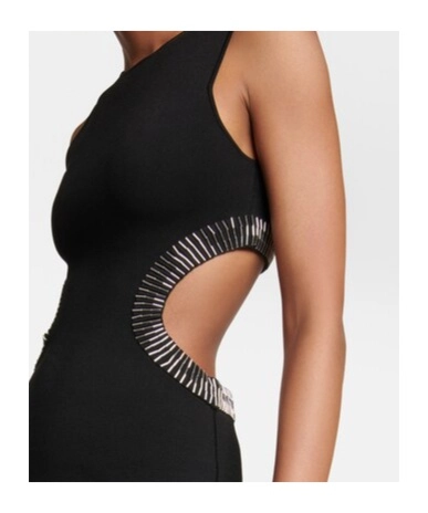 Galvan Mirrored Luna Cutout Maxi Dress