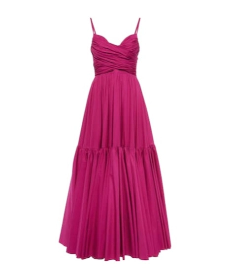 Giambattista Valli Tiered Cotton Poplin Gown - Pink