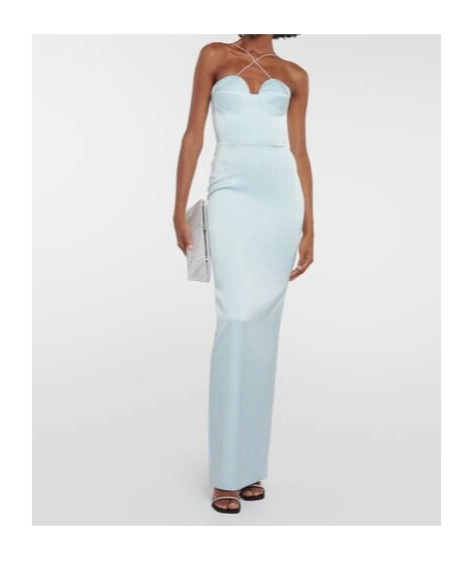 Alex Perry Conley Satin Crêpe Maxi Dress