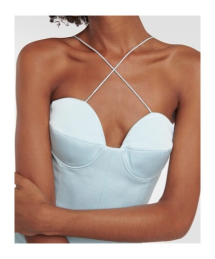 Alex Perry Conley Satin Crêpe Maxi Dress