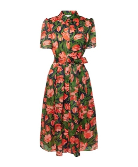 Carolina Herrera Floral Shirt Dress