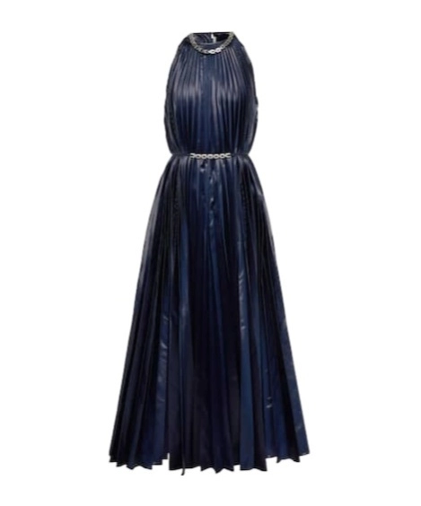 CHRISTOPHER KANE Embellished Halterneck Lamé Midi Dress