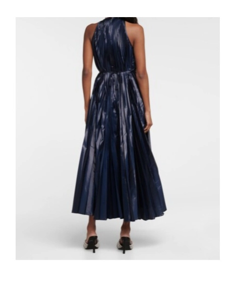 CHRISTOPHER KANE Embellished Halterneck Lamé Midi Dress